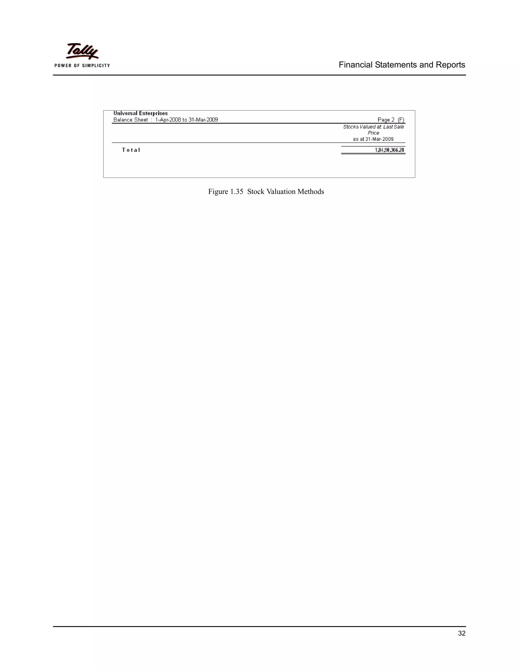 Sample reports in tally erp 9 | PDF