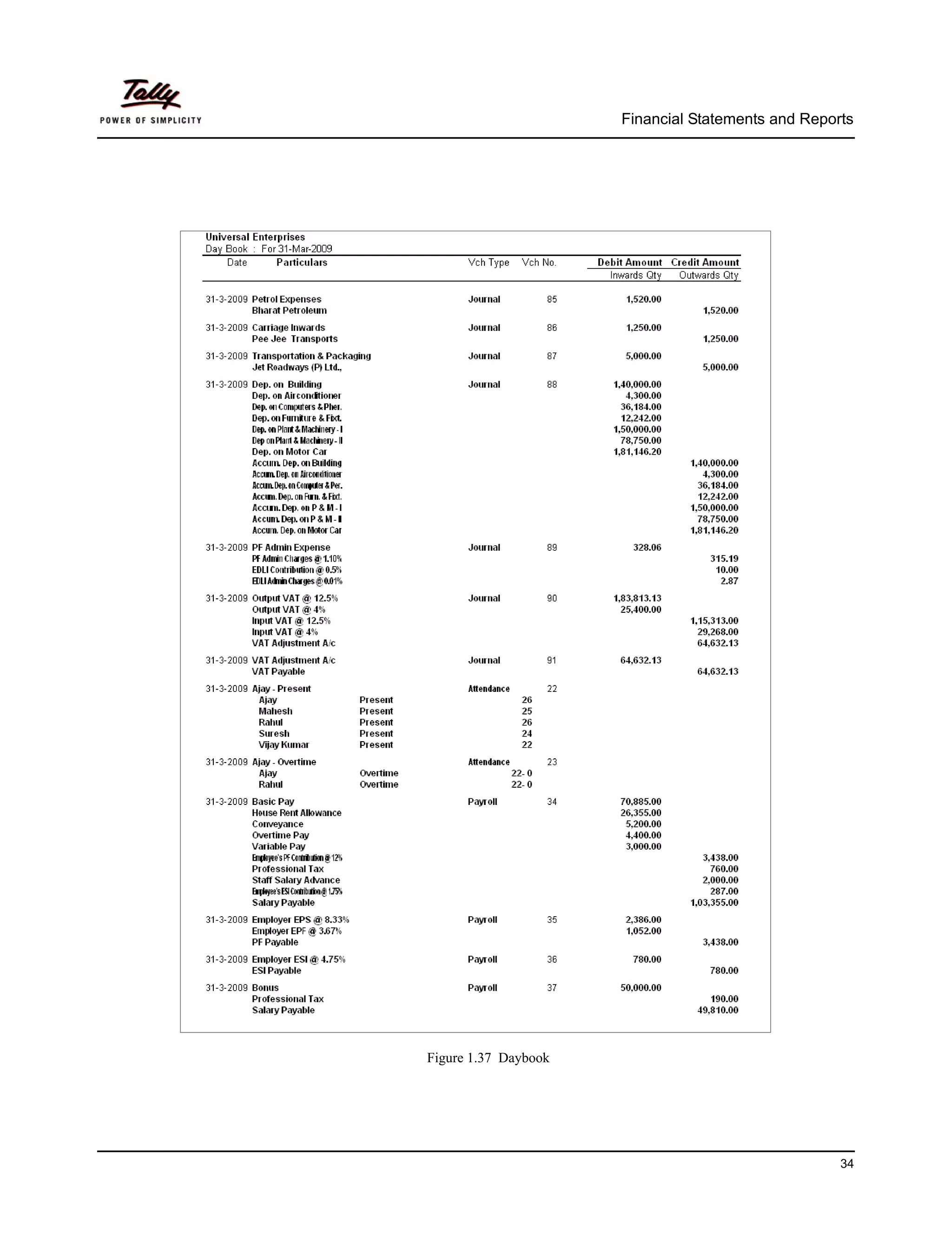 Sample reports in tally erp 9 | PDF | Free Download