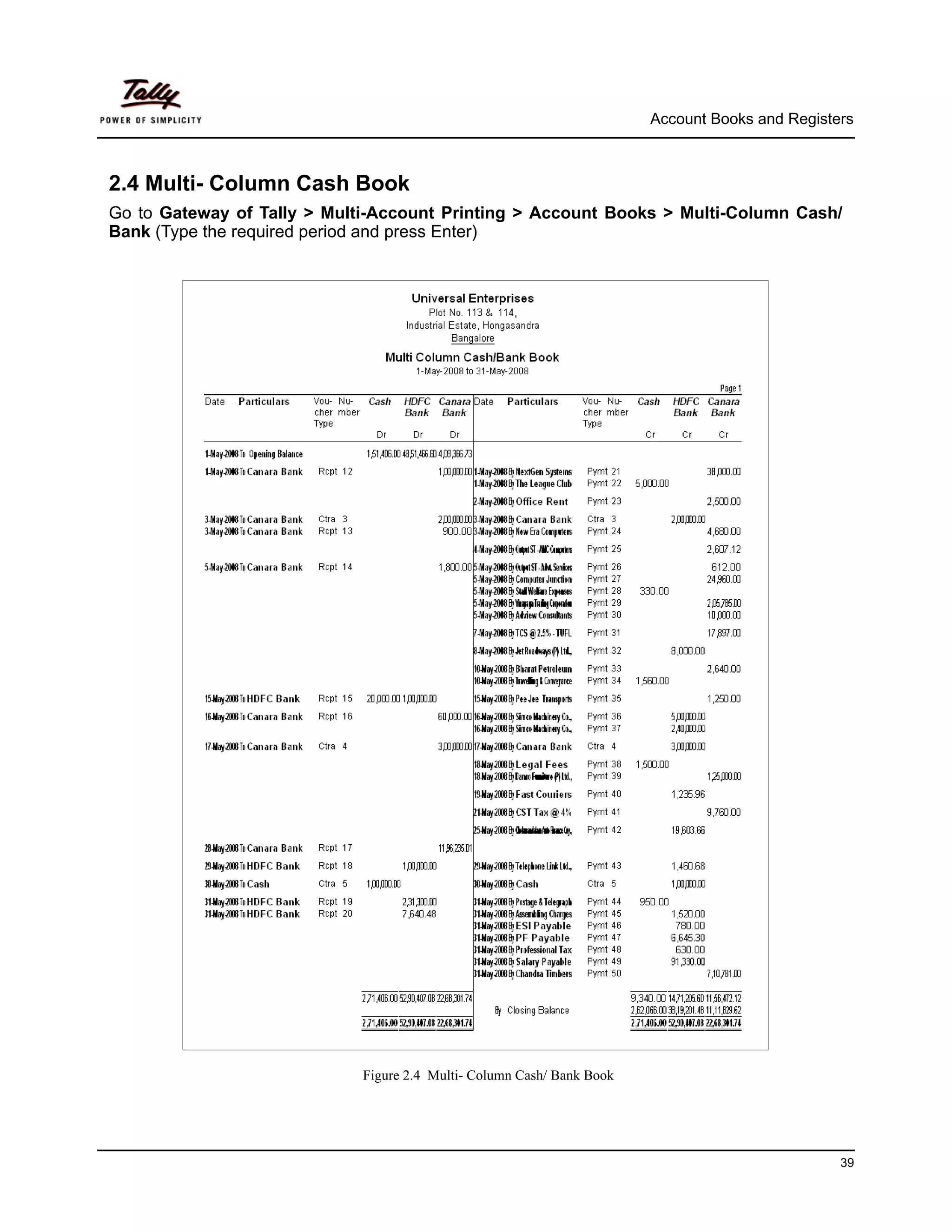 Sample reports in tally erp 9 | PDF