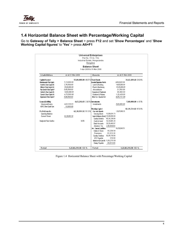 Sample reports in tally erp 9 | PDF