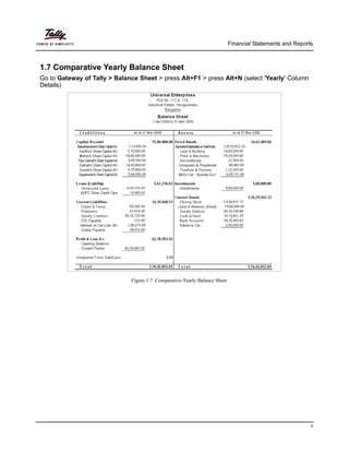Sample reports in tally erp 9 | PDF