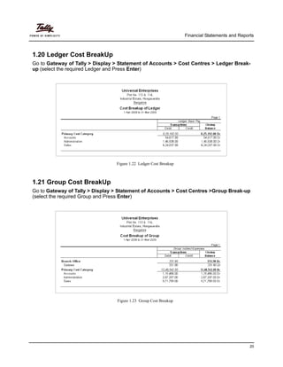Sample reports in tally erp 9 | PDF