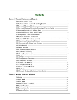 Sample reports in tally erp 9 | PDF