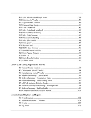 Sample reports in tally erp 9 | PDF