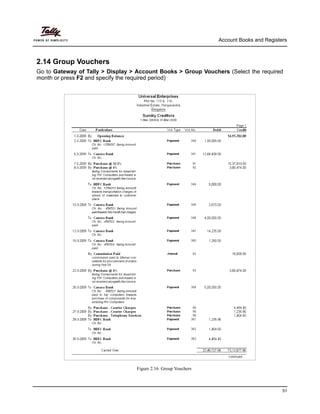 Sample reports in tally erp 9 | PDF
