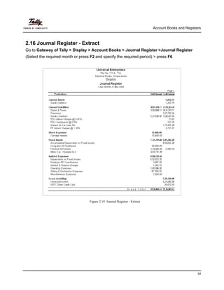Sample reports in tally erp 9 | PDF