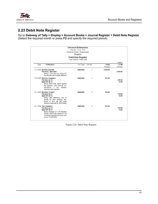 Sample reports in tally erp 9 | PDF