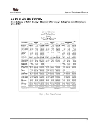 Sample reports in tally erp 9 | PDF
