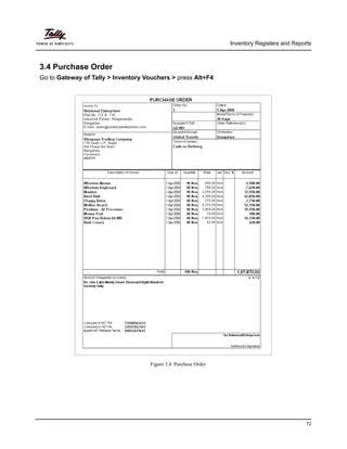 Sample reports in tally erp 9 | PDF