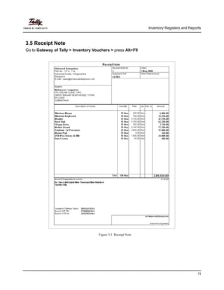Sample reports in tally erp 9 | PDF