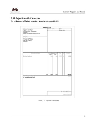 Sample reports in tally erp 9 | PDF