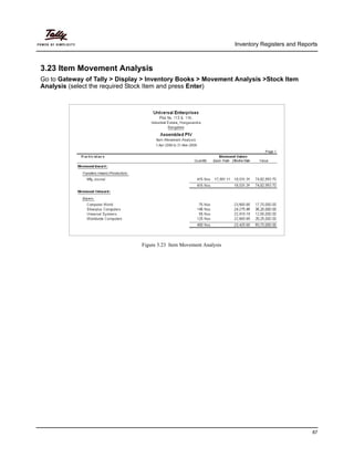 Sample reports in tally erp 9 | PDF