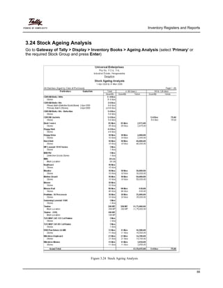 Sample reports in tally erp 9 | PDF