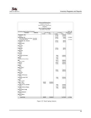 Sample reports in tally erp 9 | PDF