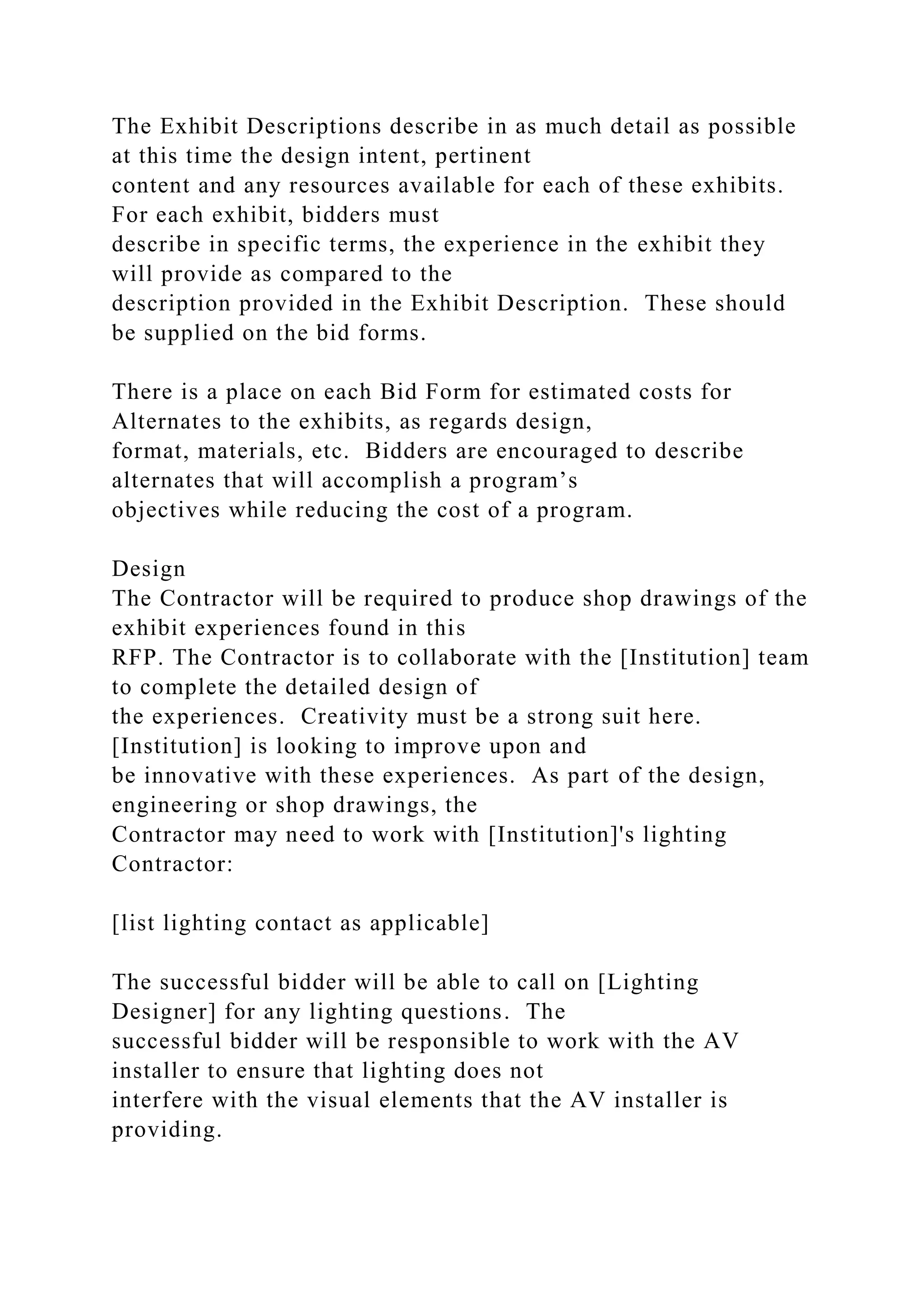 SAMPLE REQUEST FOR PROPOSALS” TEMPLATE Request for Propo.docx