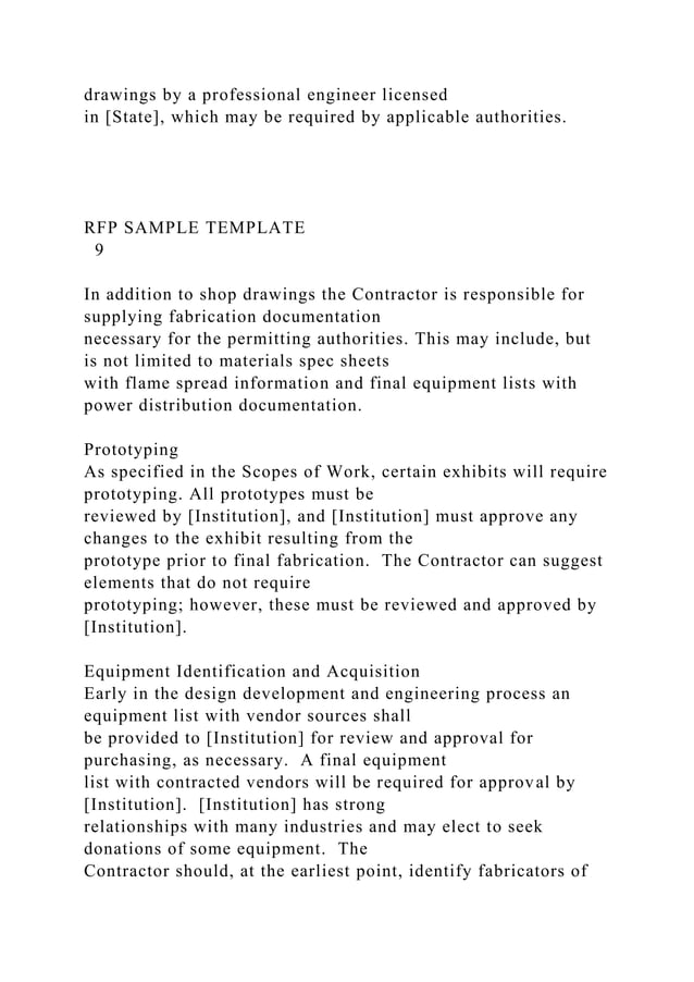 SAMPLE REQUEST FOR PROPOSALS” TEMPLATE Request for Propo.docx