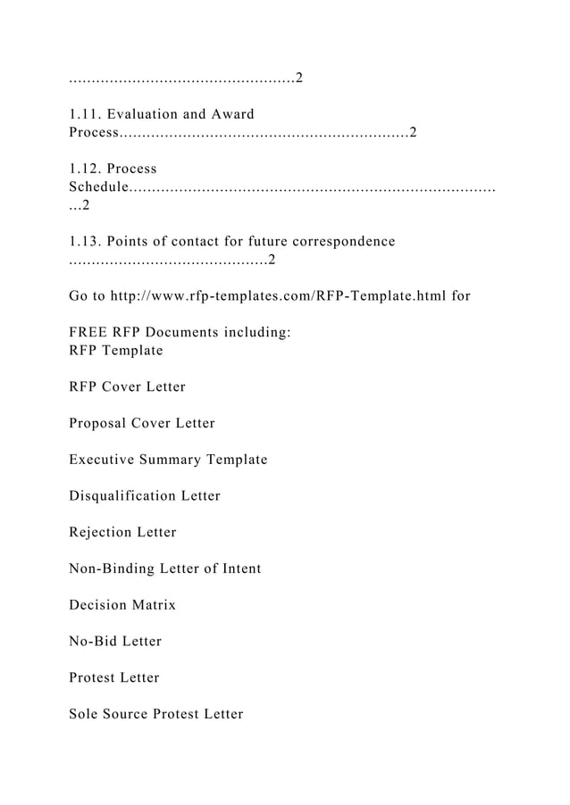 SAMPLE REQUEST FOR PROPOSALS” TEMPLATE Request for Propo.docx