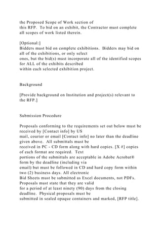 SAMPLE REQUEST FOR PROPOSALS” TEMPLATE Request for Propo.docx