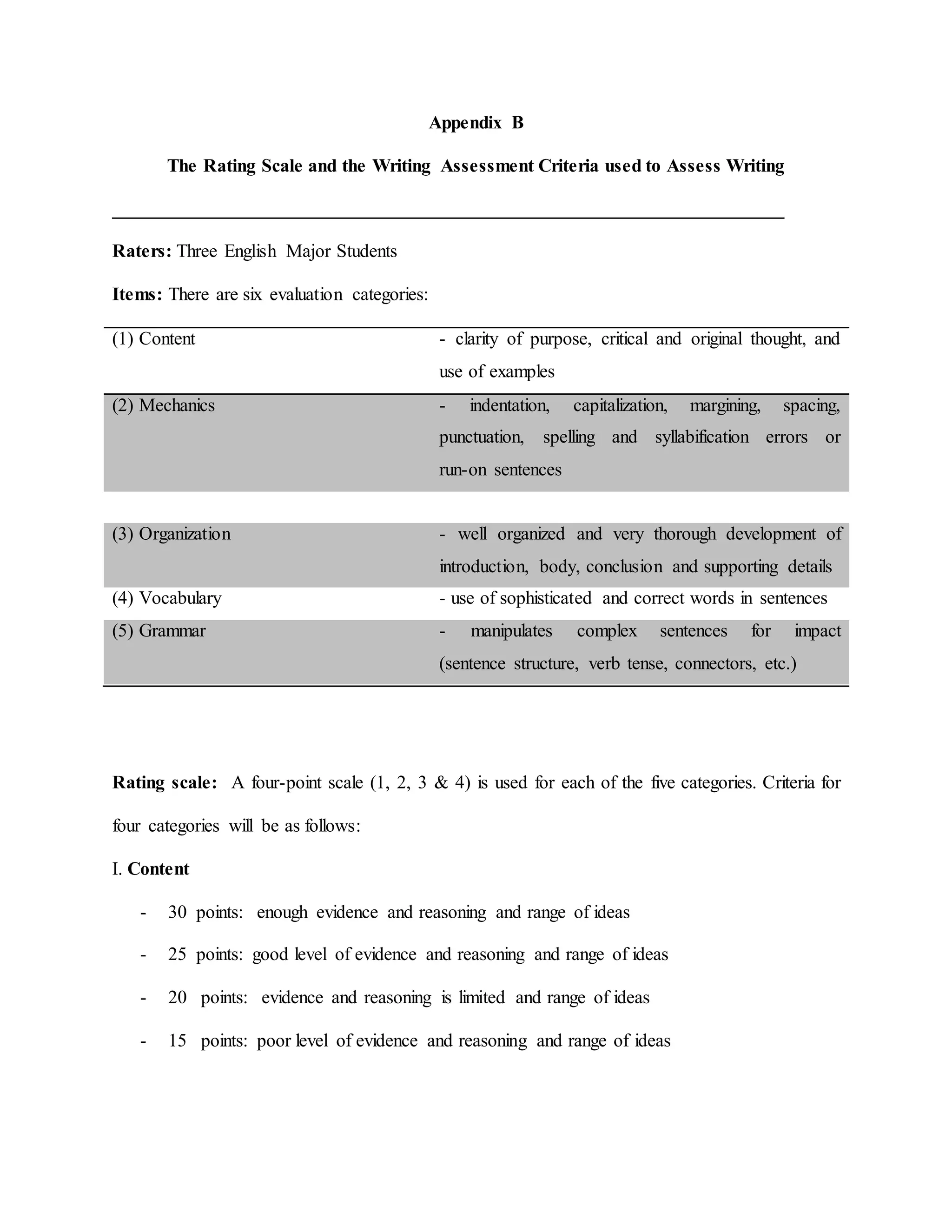 Sample research instrument | DOCX