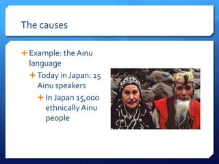 Sample research presentation the protection of endangered languages | PPTX