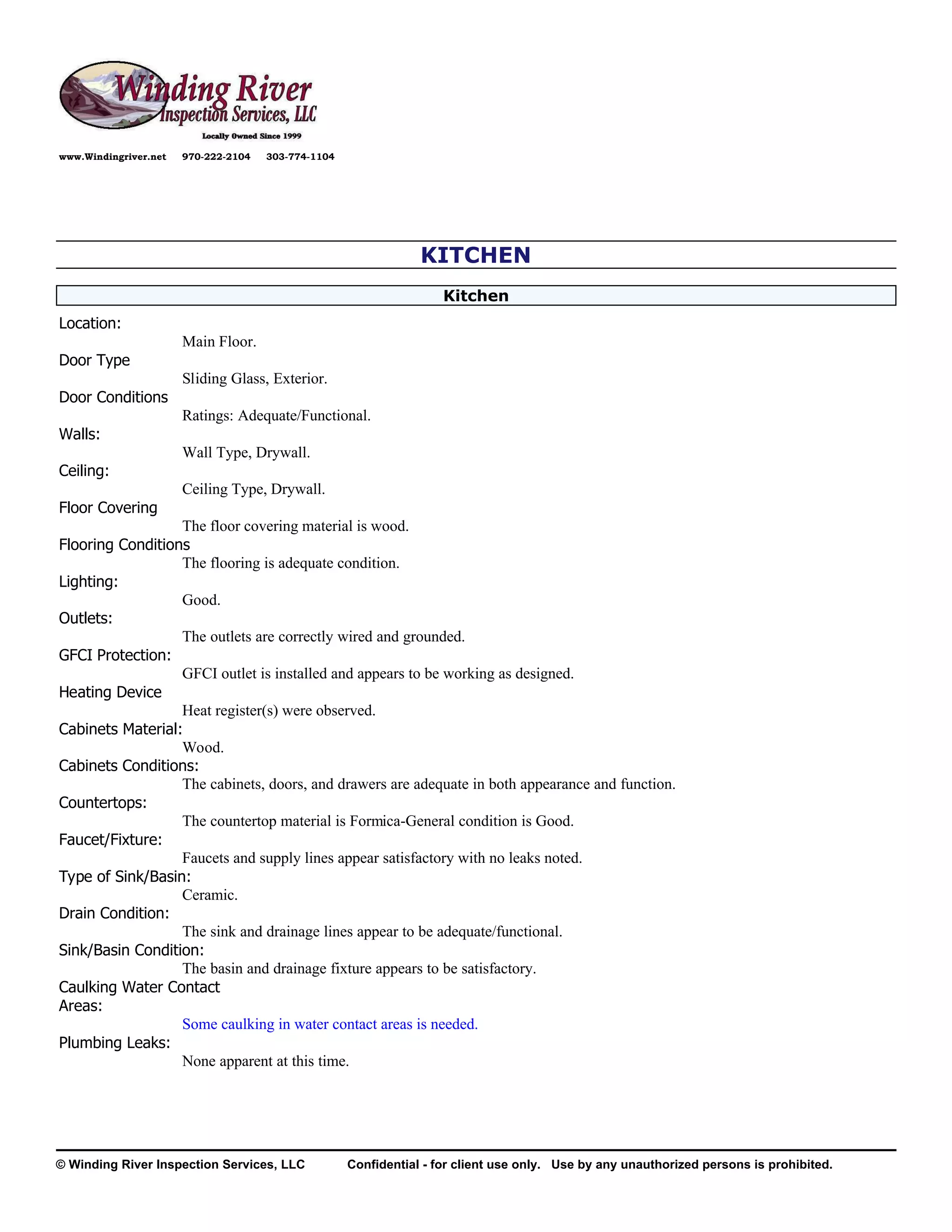 Sample Residential Inspection Report | PDF