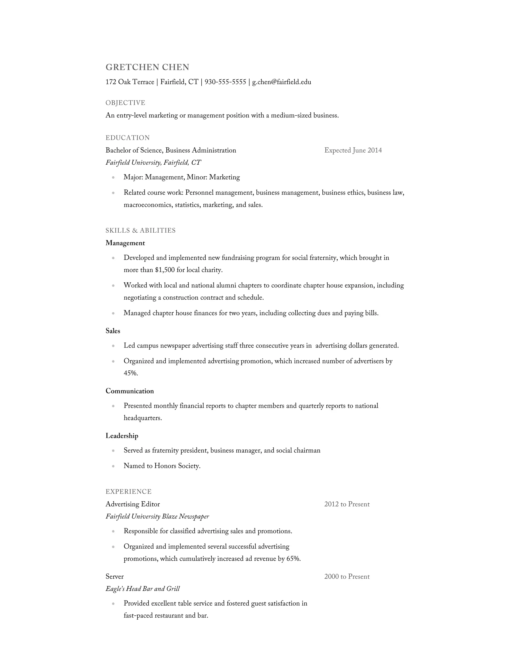 AppleOne - Sample Resumes | PDF