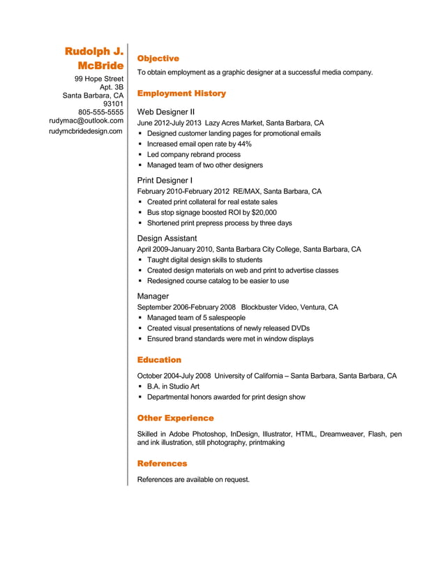 AppleOne - Sample Resumes | PDF
