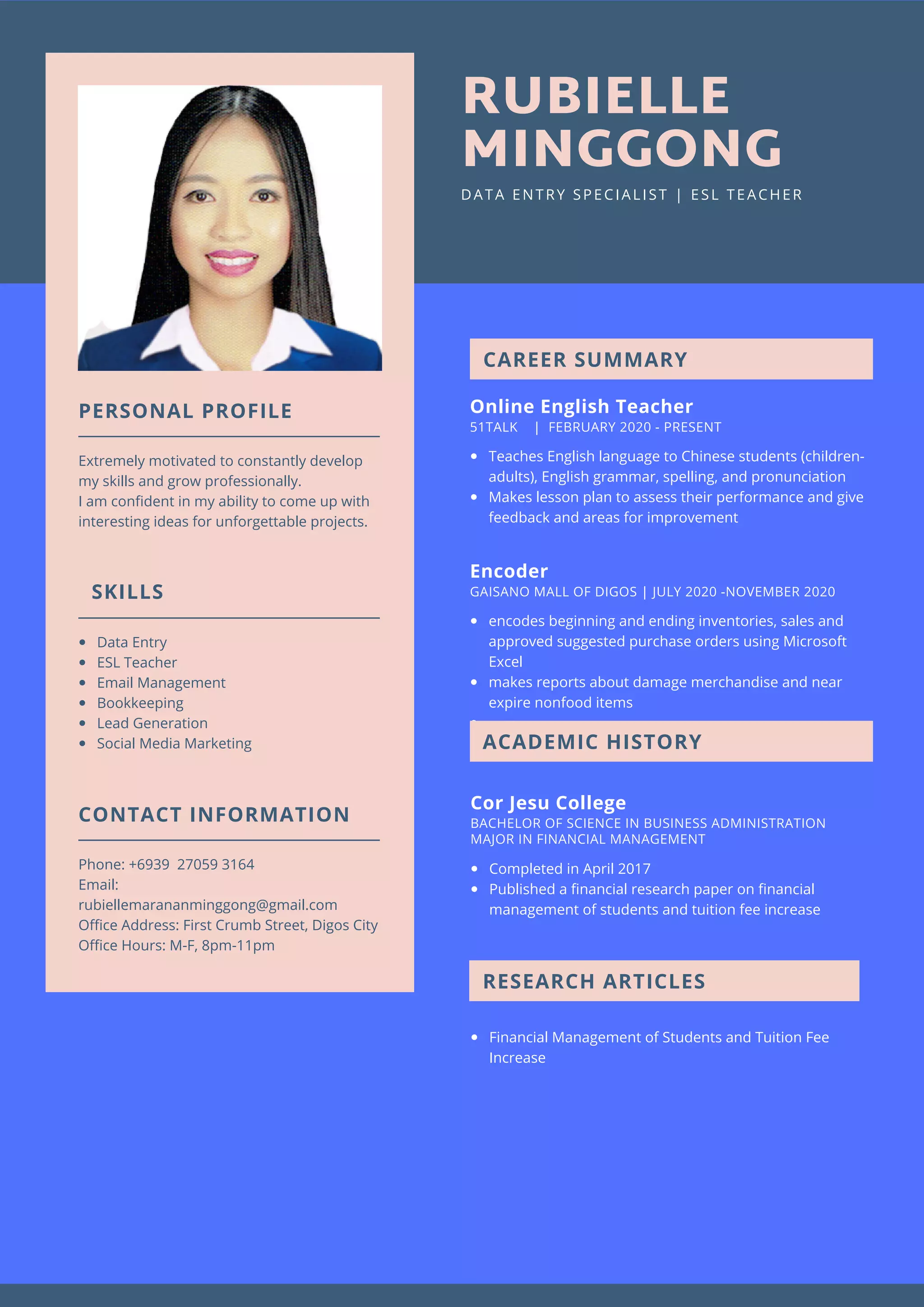 Sample resume template | PDF