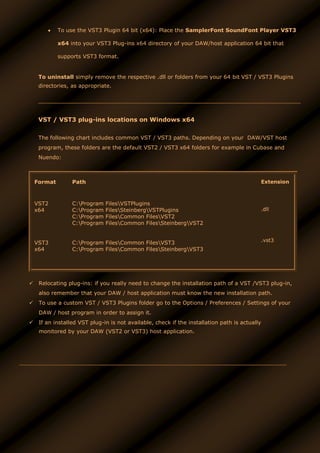 SamplerFont SoundFont Player VST VST3 64 bit for Windows and Audio Unit for Mac. Sampler for ...