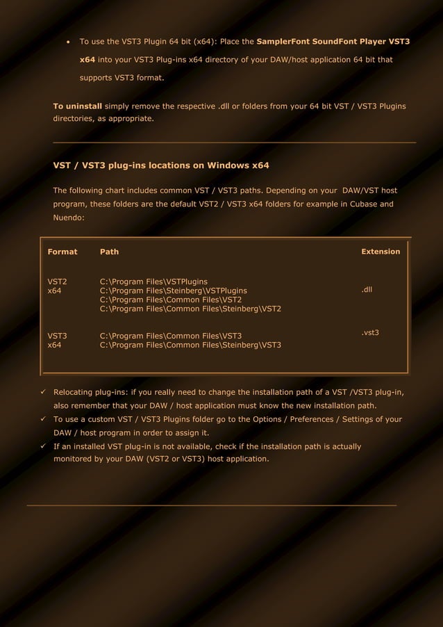 SamplerFont SoundFont Player VST VST3 64 bit for Windows and Audio Unit ...