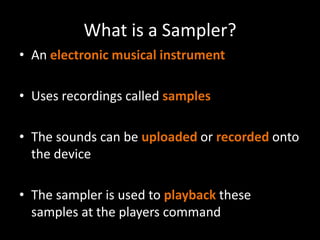 Samplers | PPTX