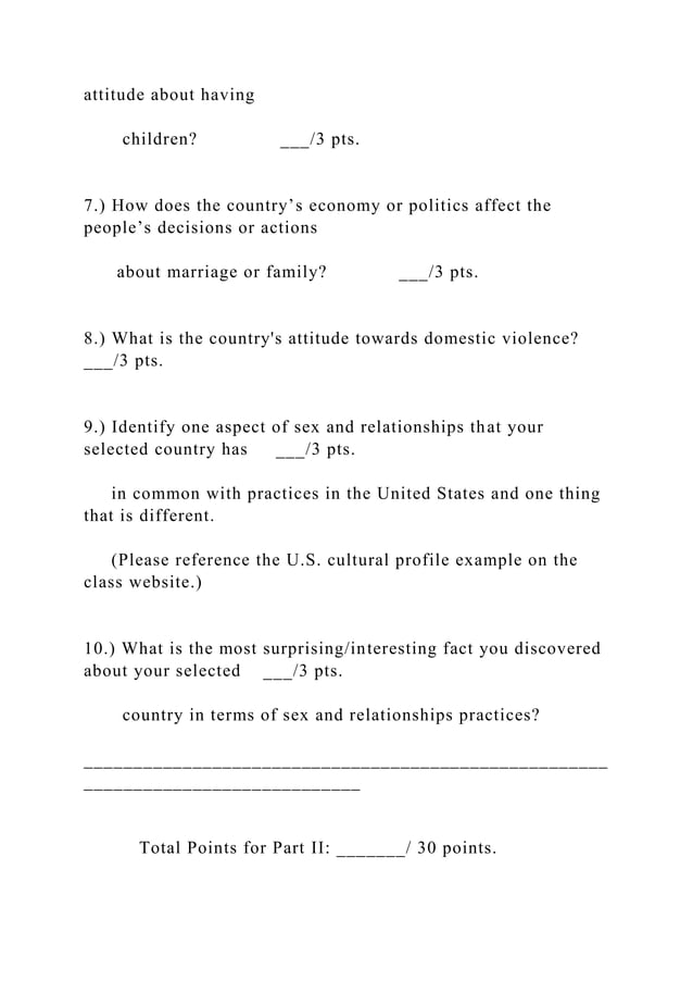 Sample Rubric Sex And Relationships Sxspsy 32docx