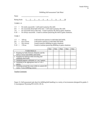 Sample rubrics for_physical_education_0 | DOC