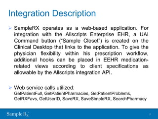 SampleRX: Allscripts Open App Challenge | PPT