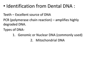 Samples used in Forensic Odontology | PPT