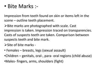 Samples used in Forensic Odontology | PPT