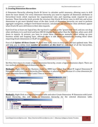 Sample sales reengineering in obiee 11g part ii | PDF