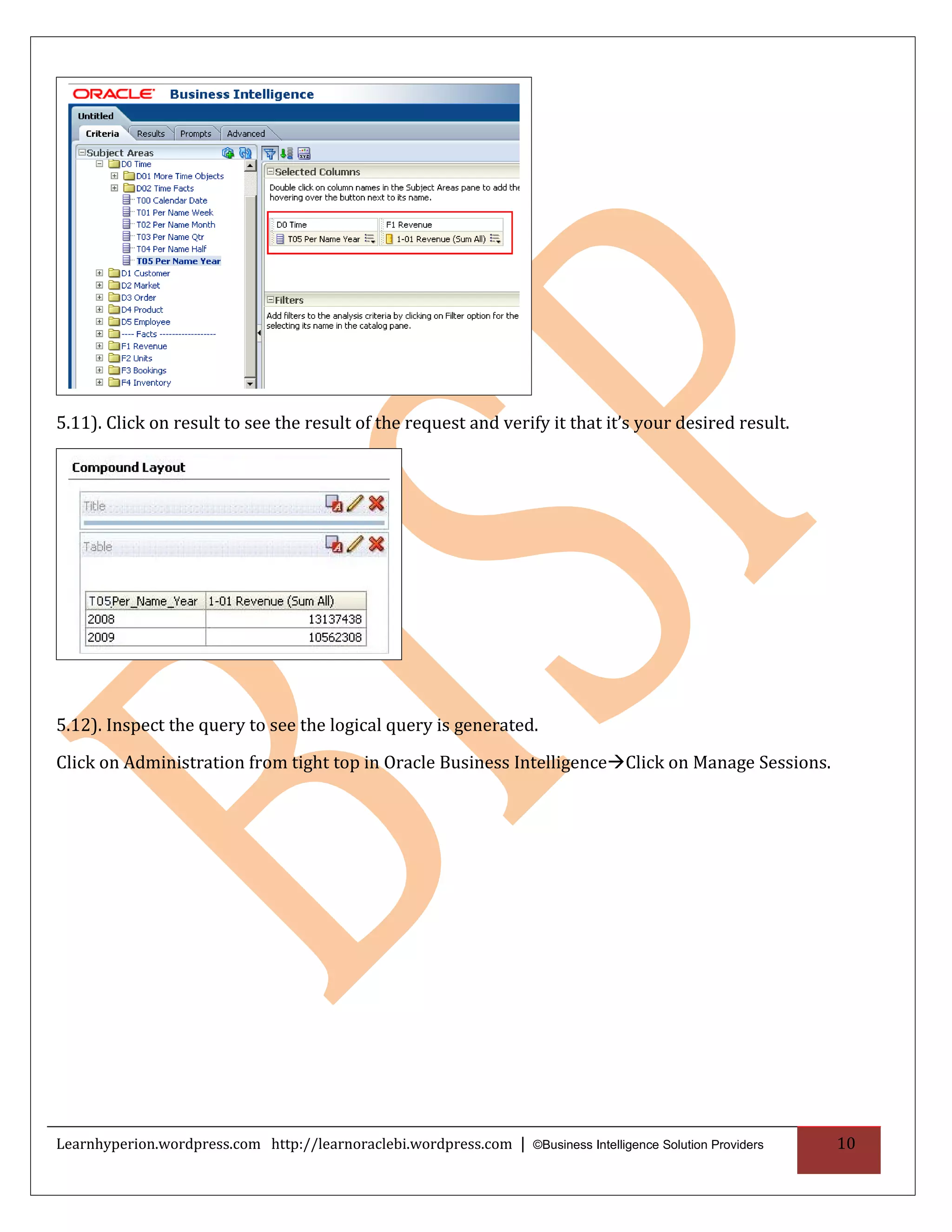 Sample sales reengineering in obiee 11g part iii | PDF