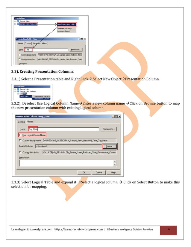 Sample sales reengineering in obiee 11g part iii | PDF