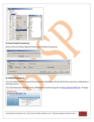 Sample sales reengineering in obiee 11g part iii | PDF