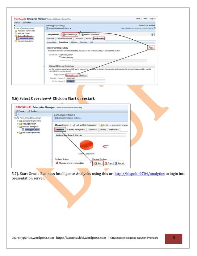 Sample sales reengineering in obiee 11g part iii | PDF