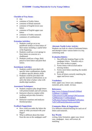 Sample sandpaper | DOC