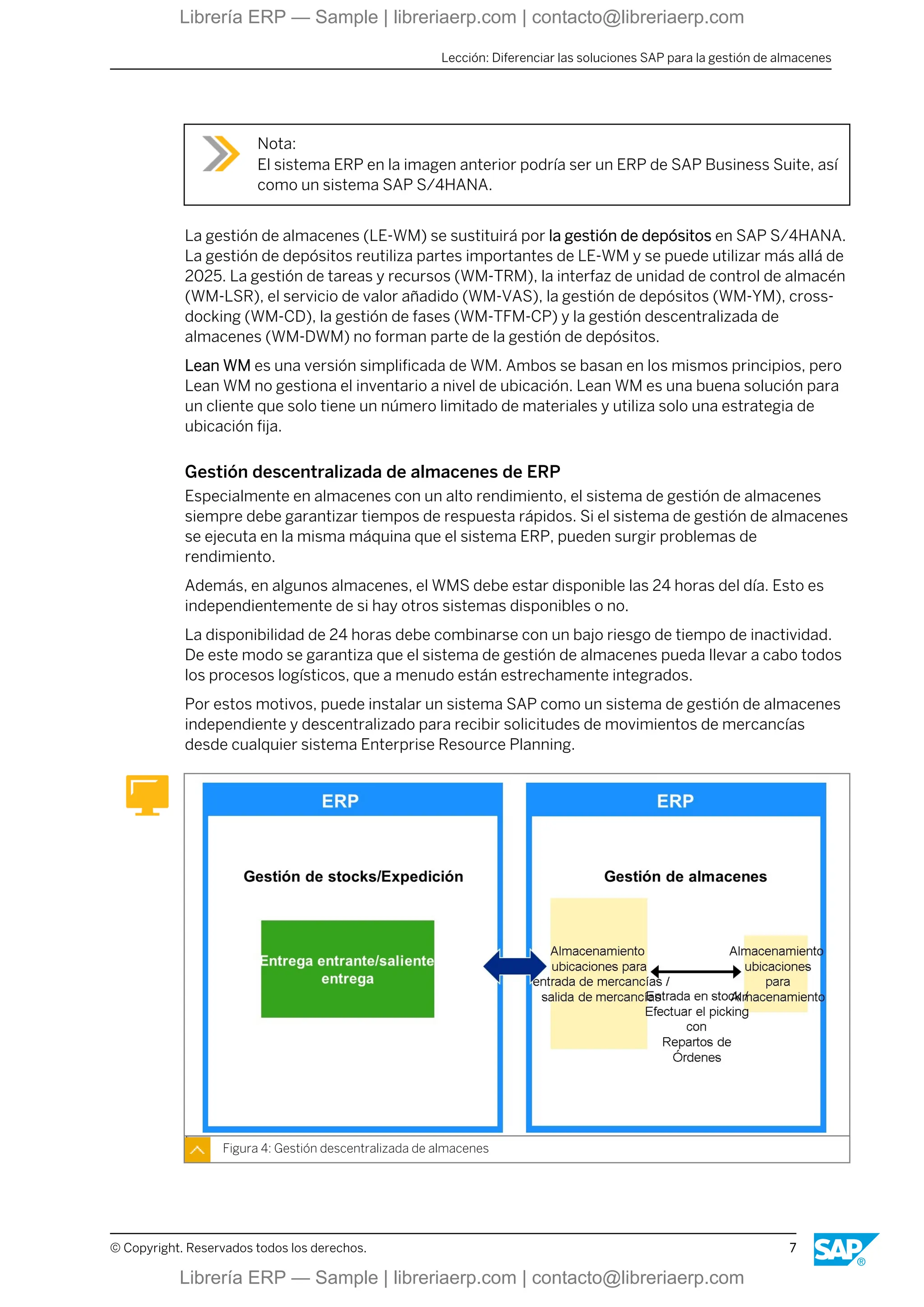 Procesos en SAP Extended Warehouse Management | PDF