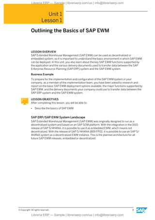Basic Customizing in SAP Extended Warehouse Management | PDF