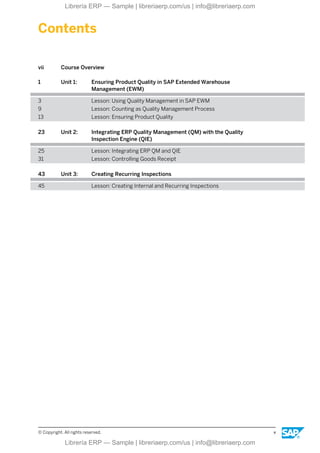 Quality Management in SAP Extended Warehouse Management | PDF