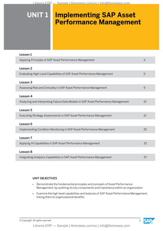 Applying SAP Asset Performance Management | PDF