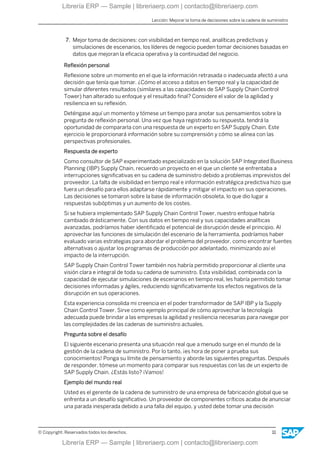 IBP2500 Col2505 Descubrir SAP Supply Chain Control Tower | PDF