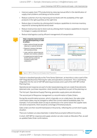 IBP800 Col2505 SAP IBP for Response and Supply | PDF