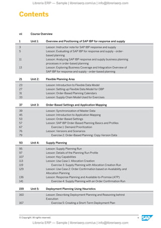 IBP800 Col2505 SAP IBP for Response and Supply | PDF