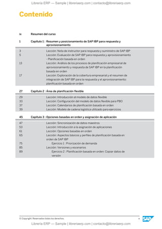 IBP800 Col2502 SAP IBP para respuesta y aprovisionamiento | PDF